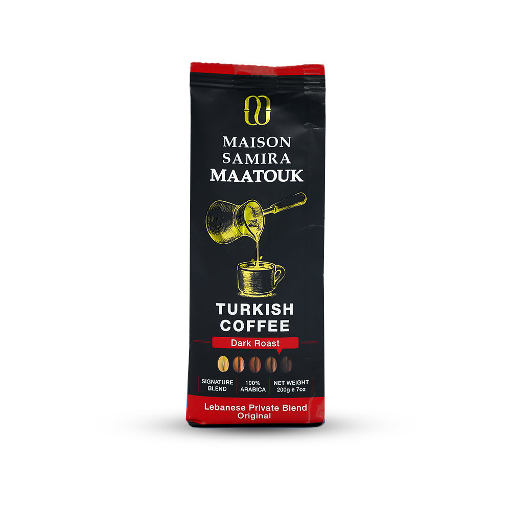 MSM Turkish Coffee Dark Roast Original 200G – Maison Samira Maatouk